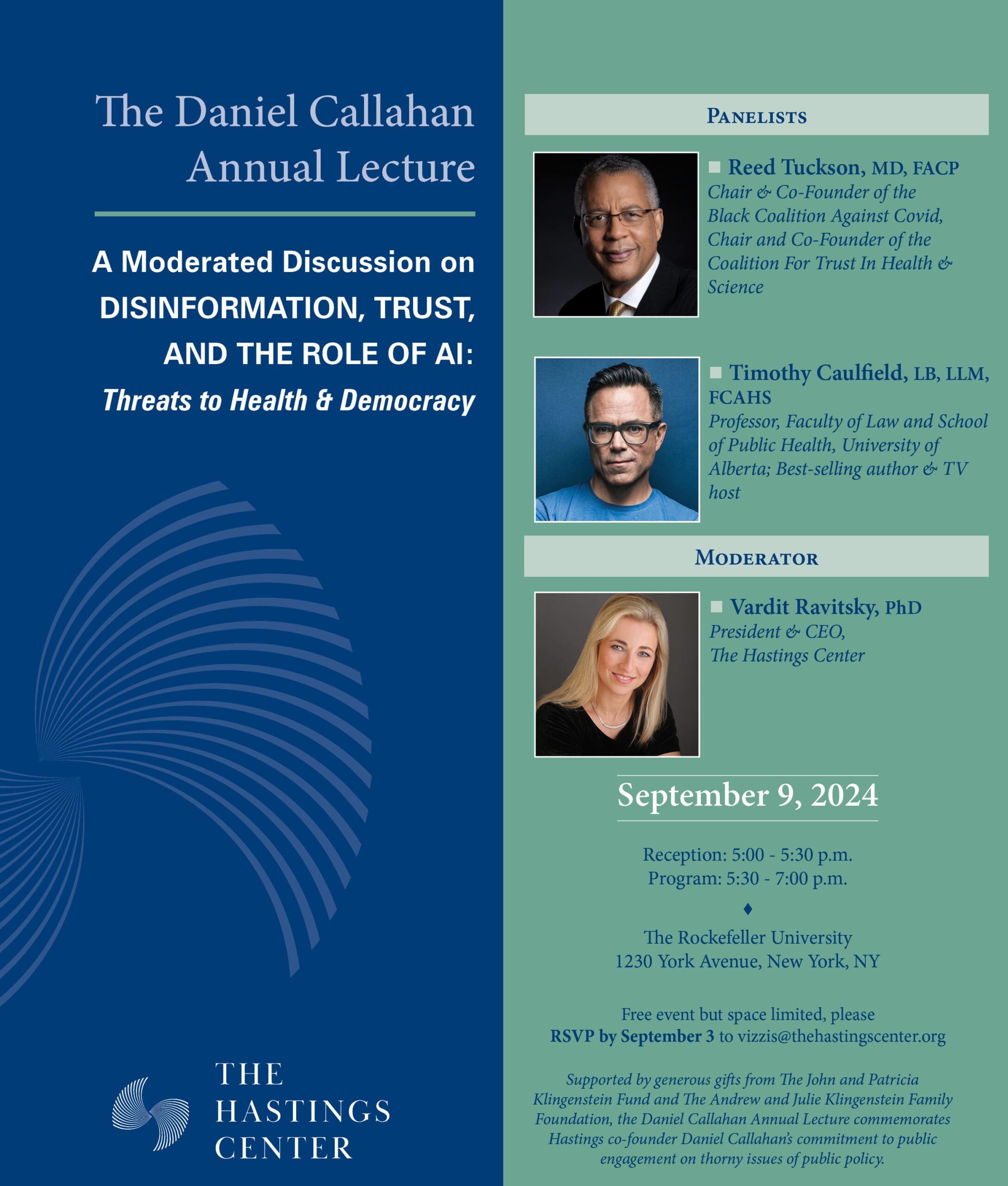 Disinformation, Trust, and the Role of AI: The Daniel Callahan Annual ...